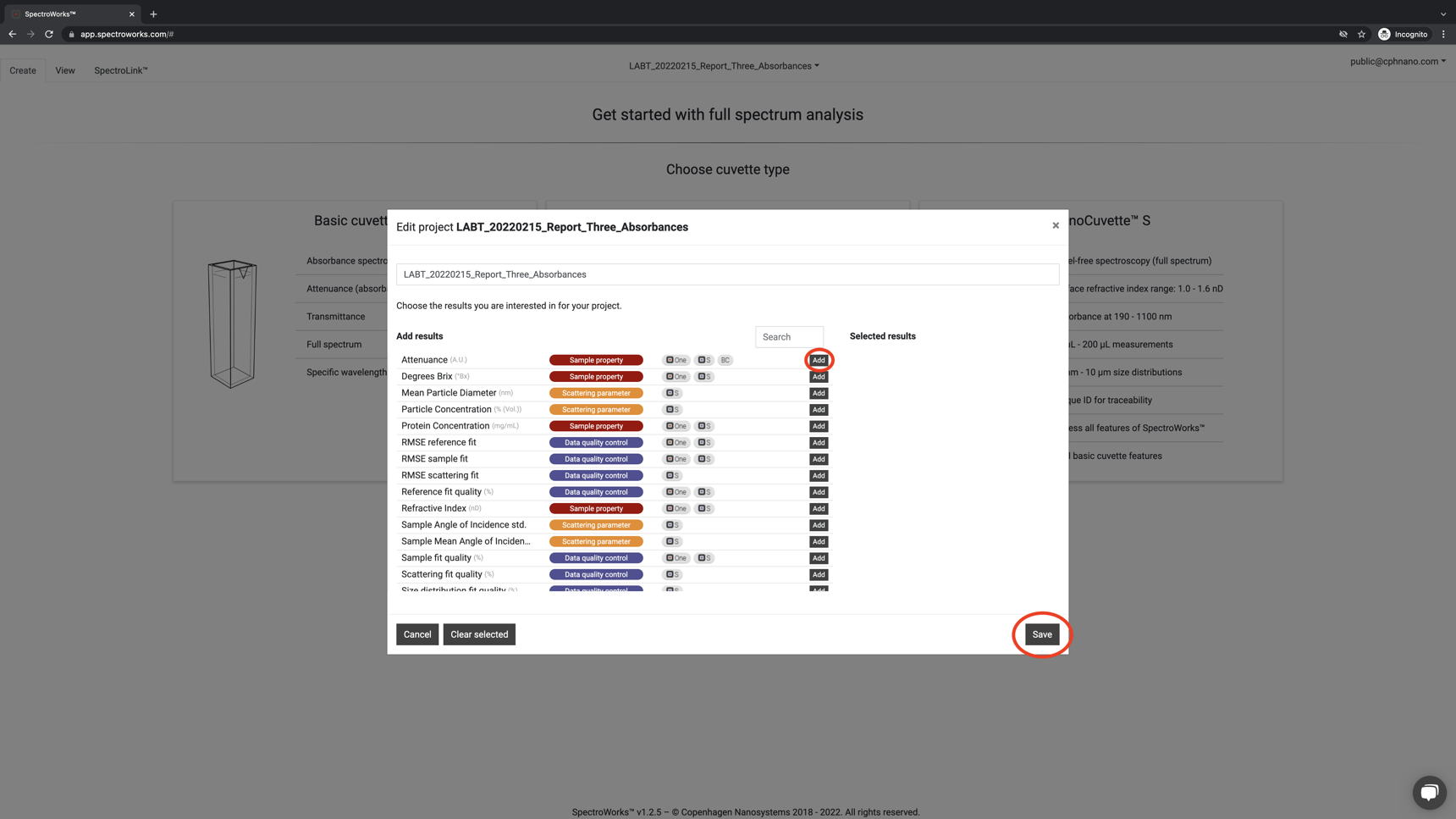 Extracting and adding three absorbance values based on UV-Vis spectral ...